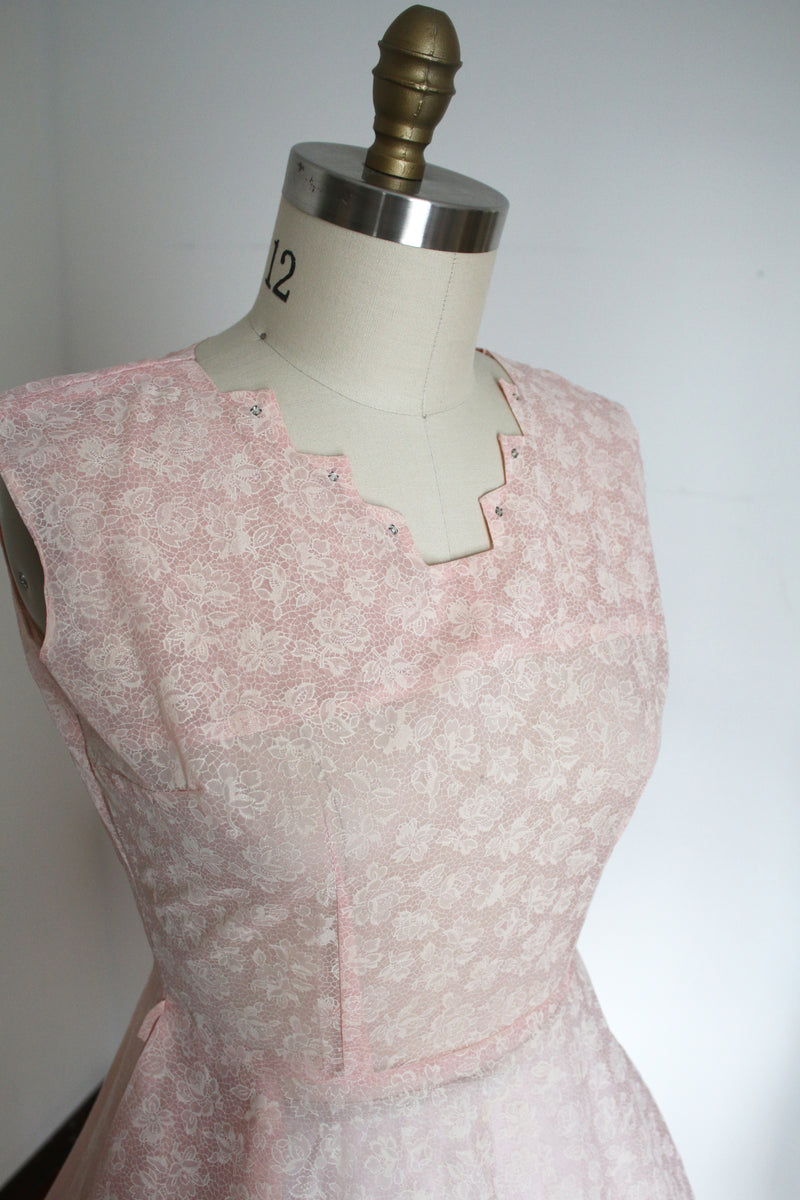 vintage 1950s sheer dress {m} – Trunk of Dresses